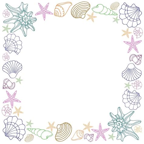 Free Seashell Border Clipart Free Download Free Seashell Border