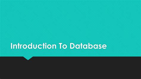 SOLUTION Introduction To Database Studypool