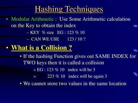 Ppt Previous Lecture Revision Hashing Powerpoint Presentation Free Download Id737460