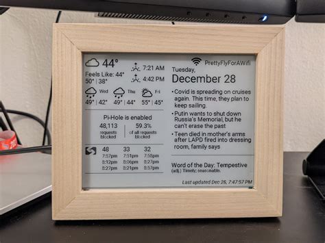 Yet Another Raspberry Pi E Ink Display But With A Web App For Extra