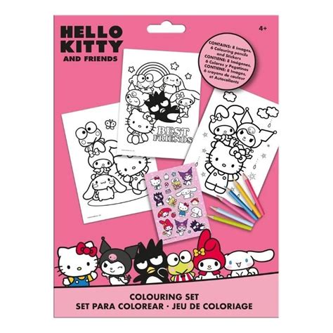 Комплект за оцветяване със стикери Hello Kitty And Friends от Техномаркет