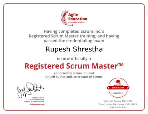 Rupesh Shrestha On Linkedin Registeredscrum Agileeducation