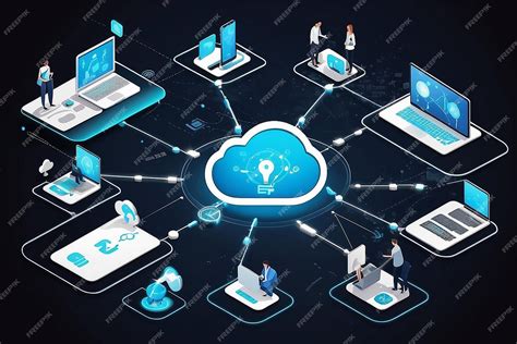 Smart Connectivity Iot And Secure Network Communication Premium Ai Generated Image