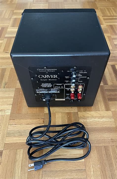 Carver 10” 500 W Subwoofer Knight Shadow By Bob Carver Tested Reverb
