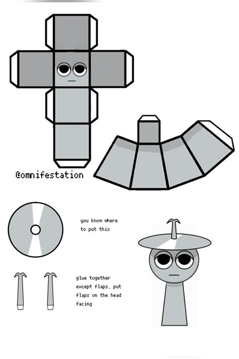 23 ideias de Papercraft sprunki | bonecos de papel, modelo de boneca de ...