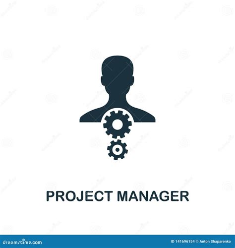 Project Manager Icon Creative Element Design From Risk Management Icons Collection Stock Vector