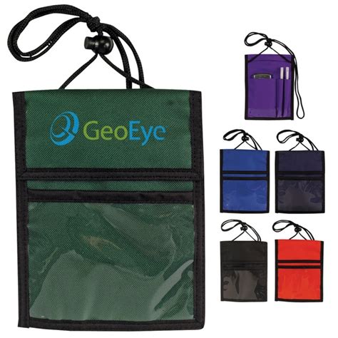 Customized Multi Pocket Neck Walletbadge Holder Promotional Multi Pocket Neck Walletbadge