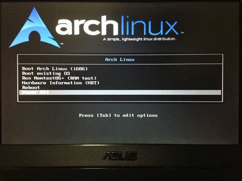 わかりました Install Arch Linux pada Asus Eee PC G