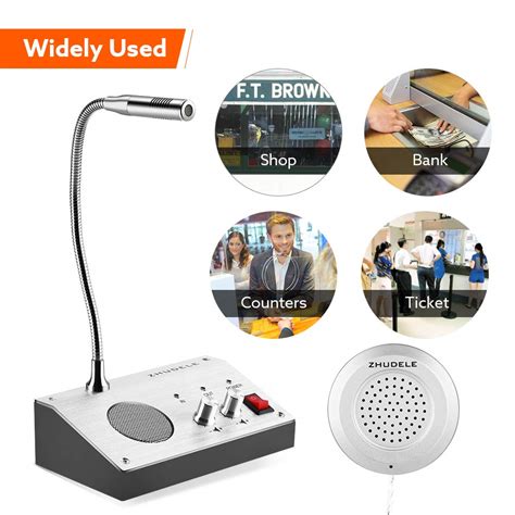 Buy Elikliv Dual Way Counter Intercom Window Intercom System Counter