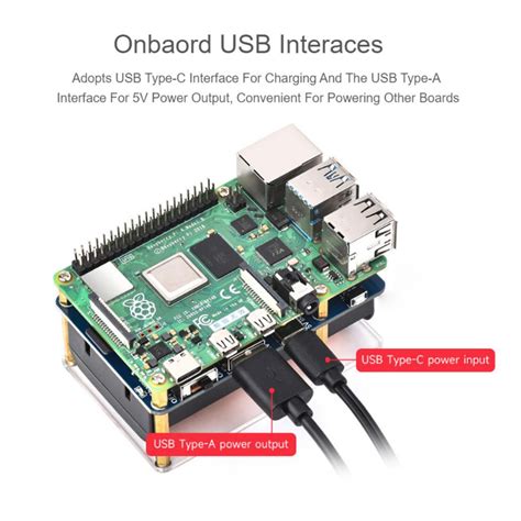 Ups Hat D Kit For Raspberry Pi 5v Uninterruptible Power Supply Module