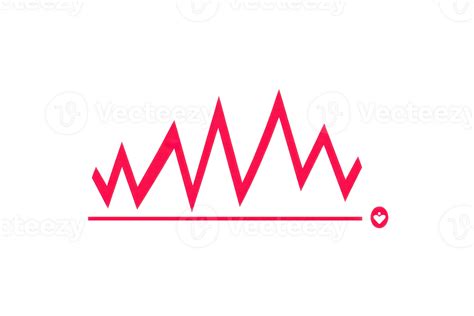 A Vibrant Red Graphic Displaying A Jagged Line Resembling A Heartbeat Or Sound Wave On A Dark
