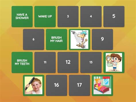 MEMORY GAME DAILY ROUTINE Parejas