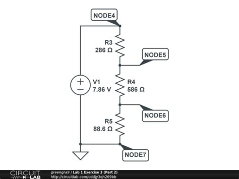 Lab 1 Exercise 3 Part 2 CircuitLab