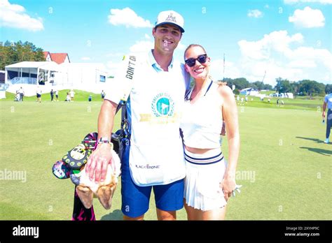 Atlanta Georgia Usa 28th Aug 2024 Paige Spiranac R And Fiance