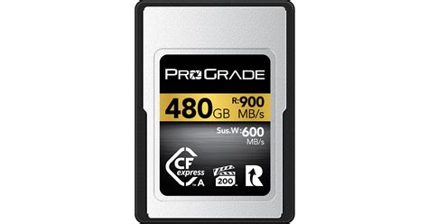 ProGrade Digital 480GB CFexpress 2 0 Type A Gold PGCFXA480GEBH