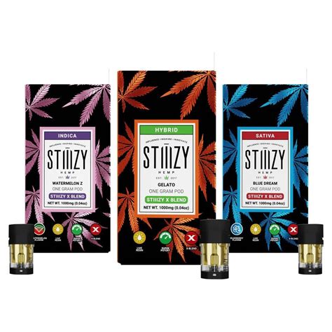 Stiiizy Hemp 1g X Blend Vape Pods Clara Jane Hemp Dispensary Nashville