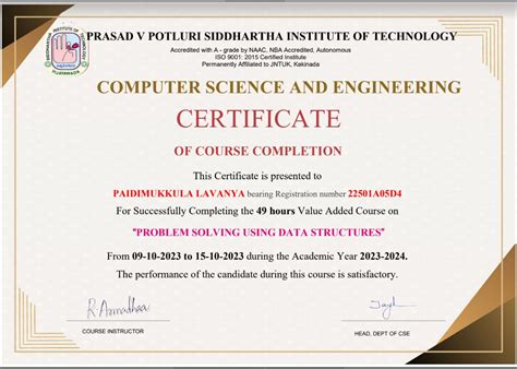 completed the 49 hour problem solving with data structures course 🚀💻 ready to elevate my coding