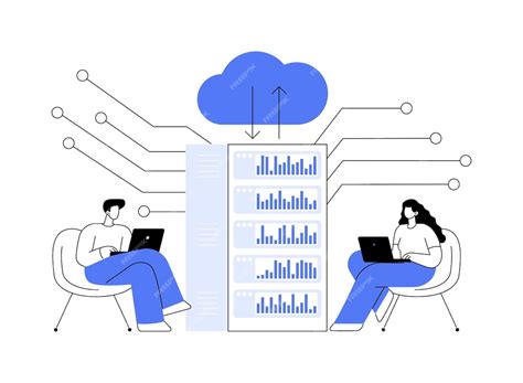 Premium Vector Edge Computing Abstract Concept Vector Illustration