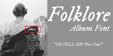Taylor Swift Folklore Font Different Fonts
