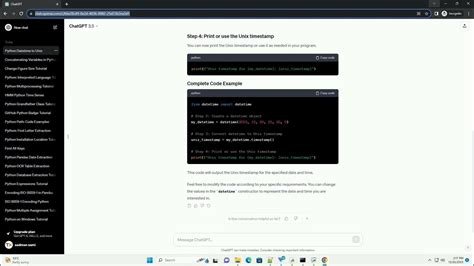 How To Convert Datetime To Unix Timestamp In Python Youtube