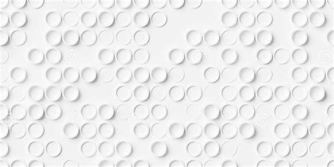 Array Or Grid Of Randomly Offset White Circular Rings Background Wallpaper Banner Pattern Stock