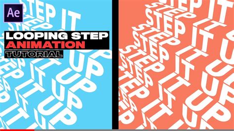 Looping Steps Animation Kinetic Typography Tutorial In After Effects