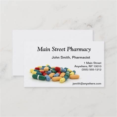 Medication Business Card Zazzle