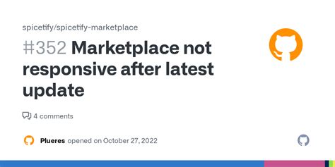 marketplace not responsive after latest update · issue 352 · spicetify spicetify marketplace