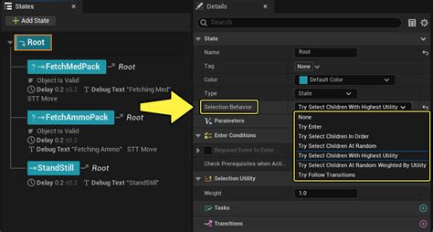 State Tree Selectors Overview Unreal Engine 5 6 Documentation Epic Developer Community
