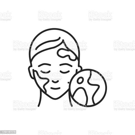 비틸리고 라인 색상 아이콘 웹 페이지 모바일 앱에 대한 로그인 백반증에 대한 스톡 벡터 아트 및 기타 이미지 백반증 개념