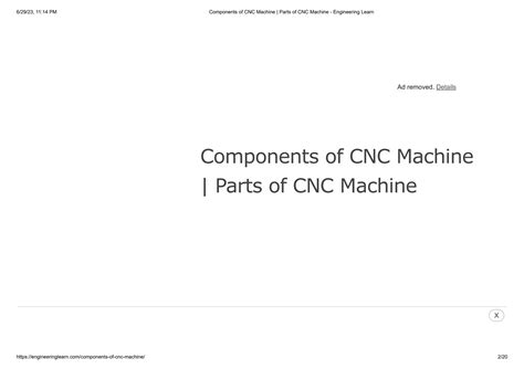 Components Of Cnc Machine Parts Of Cnc Machine Engineering Learnpdf
