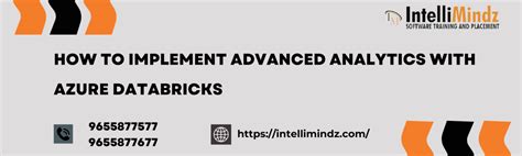 how to implement advanced analytics with azure databricks