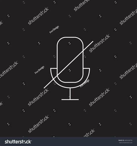 Do Not Use Microphone Mute Icon Stock Vector Royalty Free Shutterstock