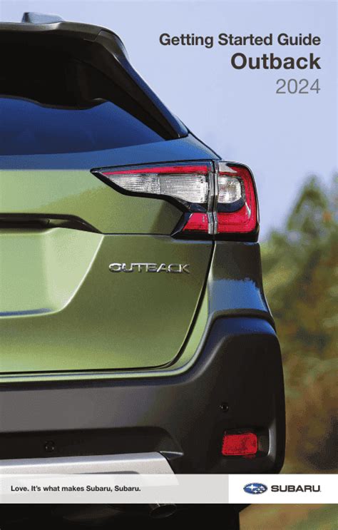 Subaru Outback PDF Owner S Manuals