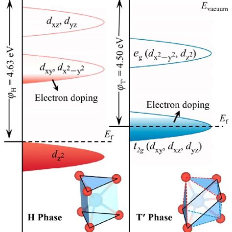 Schematic Of Mo D Orbital Splitting And Electron Occupation In Trigonal