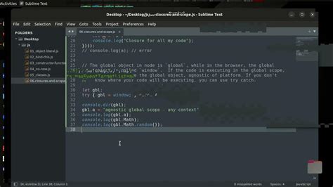 Js Objects 06 Closures And Scope Youtube