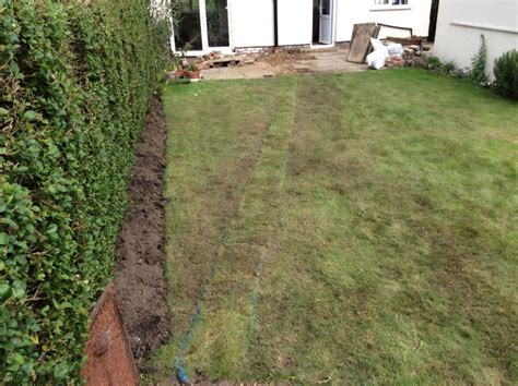 New Drainage Pipe Installation Tree Root Damage In Parbold Wigan Lancashire PJC Groundwork