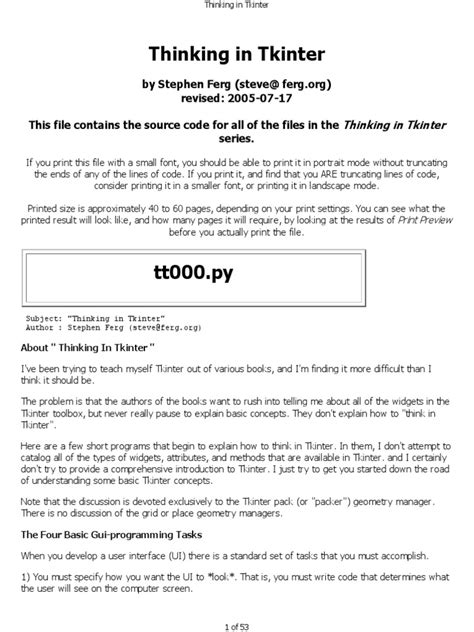 PDF Thinking In Tkinter Pdf DOKUMEN TIPS
