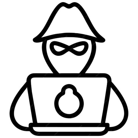 Premium Vector Hacker Icon Outline