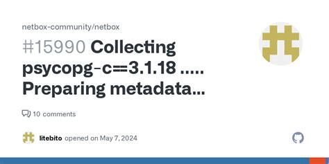Collecting Psycopg C 3 1 18 Preparing Metadata Pyproject Toml Did Not Run Successfully