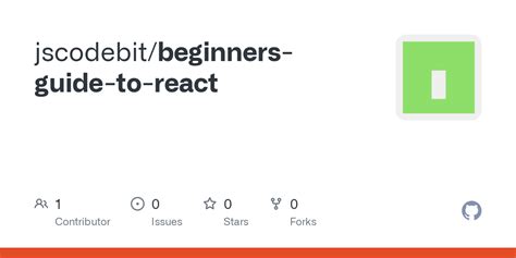 Github Jscodebitbeginners Guide To React