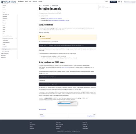 Scripting Internals Workadventure Documentation Pdf Html Element