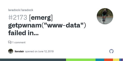 Emerg Getpwnam Data Failed In Etc Nginx Nginx Conf Issue Laradock Laradock