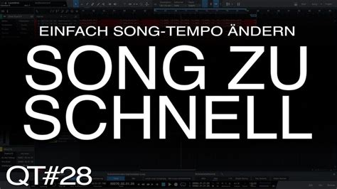 Song Zu Langsam Oder Zu Schnell Recording Blogcom
