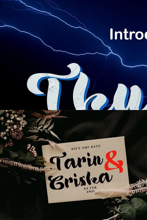 Thunder Is A New Font Script Masterbundles