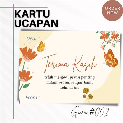Jual 002 5x7cm Kartu Guruselamat Hari Gurucard Teacher Day Art Shopee Indonesia