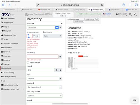 Bug New Stock Amount In Inventory Is Unreadable · Issue 2047 · Grocygrocy · Github