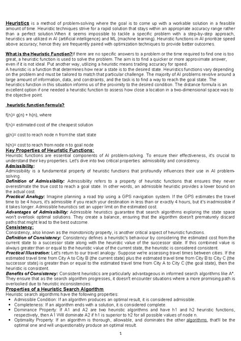 3rd Artificial Intelligence And Computational Heuristics Is A Method Of Problem Solving Where