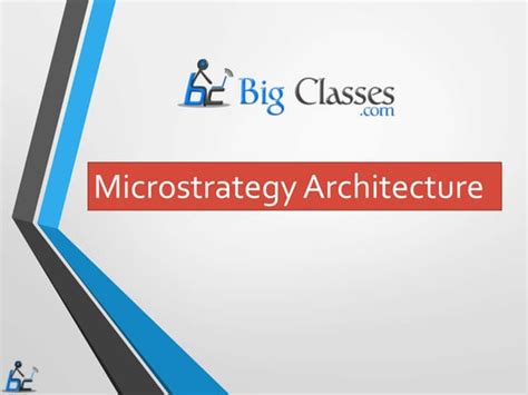 Microstrategy Architecture Pptx