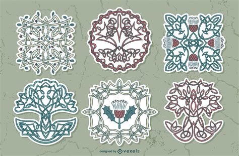 Celtic Knot Ancient Symbol Infinity Set Vector Download